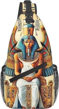 Generic Sac &agrave; dos &agrave; bandouli&egrave;re avec hi&eacute;roglyphes sacr&eacute;s de l&Eacute;gypte antique - Sac &agrave; dos de voyage pour homme