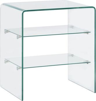 vidaXL Vidaxl - Table basse 50x40x56 cm Verre trempé