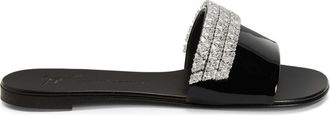 Giuseppe Zanotti Sandalen mit Strass - Schwarz