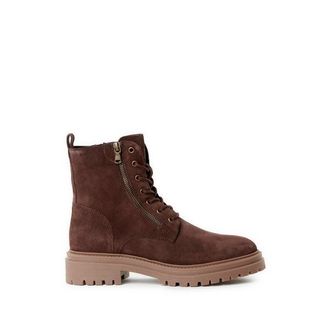 Geox Bottines crant&eacute;es &agrave; lacets en cuir