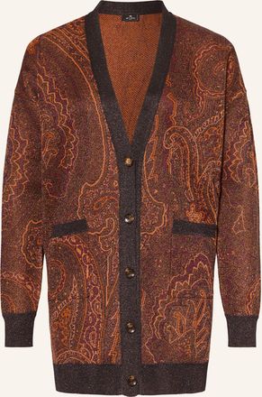 Etro Etro Strickjacke Mit Glitzergarn rot