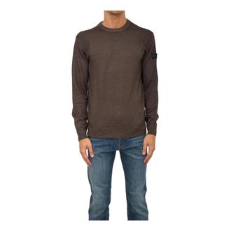 Peuterey Homme, Pulls, Brun, Taille: 3XL Pull en maille à col rond