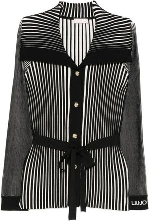 Liu Jo Femme, Blouses et Chemises, Multicolore, Taille: 40 FR Cardigan Tricot Ray&eacute;