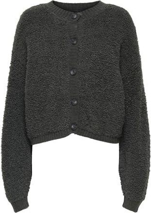 Jacqueline de Yong JdY Jdyeira eira Life Cardigan L/S Oneck KNT Noos, Gris, M Femme