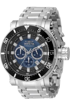 Invicta Coalition Forces 49753 Herrenuhr - Quarzwerk - Edelstahl mit schwarzem Zifferblatt - 52 mm
