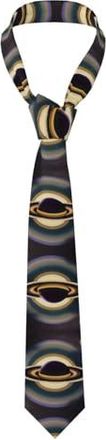 Generic Cravate Magnifique Saturne Classique Tie &Eacute;l&eacute;gant Cravates Homme Pour Travail &Eacute;v&eacute;nements Mariage