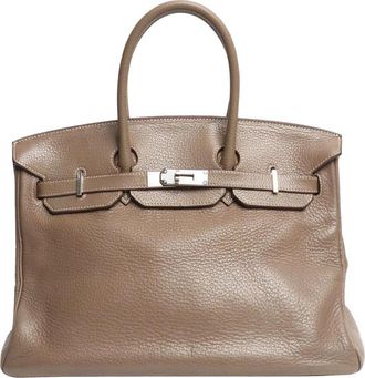 Herm&egrave;s Etoupe Clemence 2008 Birkin 35