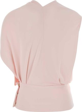Sportmax Womens Pink Stretch Viscose Lacuna Top Cipria Exterior: Elastane Maglie Sweater