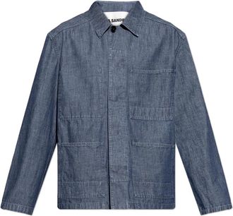 Jil Sander Homme, Chemises, Bleu, Taille: M Chemise en denim