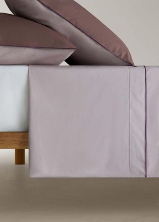 Mango Drap plat en percale de coton 100 % Lit 200 cm marron - Home - Lit 200 cm - MANGO HOME