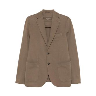 Circolo 1901 Homme, Vestes, Brun, Taille: 2XL Veste &agrave; poches plaqu&eacute;es