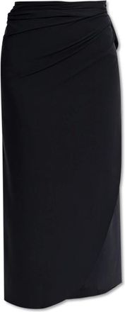 Hunza G Femme, Maillots de bain, Noir, Taille: ONE Size Pareo Long Sarong