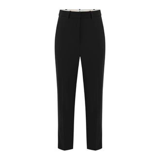 Elisabetta Franchi Leichte Cr&ecirc;pe-Stoffhose - - Trousers - Damen - Schwarzk - S