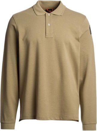 Parajumpers Homme, Tops, Vert, Taille: M Polo &agrave; Manches Longues Oberon