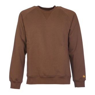 Carhartt Work in Progress Brauner Pullover Chase f&uuml;r M&auml;nner - - Sweatshirts & Hoodies - Herren - Braun - XL
