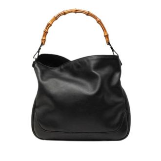 Gucci Sac bandouli&egrave;re Bamboo Pre-owned - Femme - Pre-owned - Noir - Taille: ONE Size
