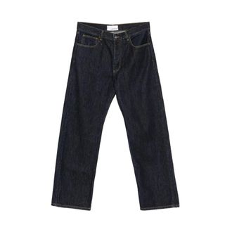 Costumein Dunkelblaue Jeans mit F&uuml;nf Taschen und Knopfleiste - - Jeans - Herren - Blau - W32