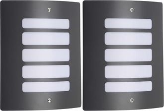 Brilliant Au&szlig;enwandlampe in anthrazit - Outdoor Wandleuchte f&uuml;r den Garten oder Hauseingang - mit E27-Fassung f&uuml;r (LED geeignet, Leuchtmittel wechselbar) - mit 