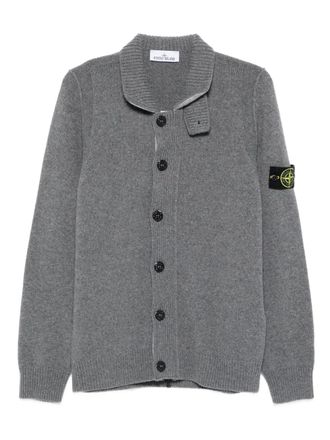 Stone Island cardigan à boutonnière - Gris