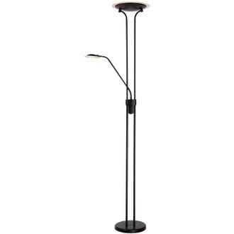 Lucide Lucide - Lampadaire Led dimmable avec liseuse Champion noir