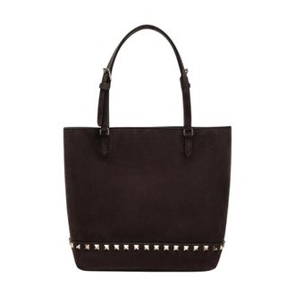 Valentino Garavani Kleine Rockstud Wildleder-Tasche - - Bags - Damen - Braun - ONE SIZE