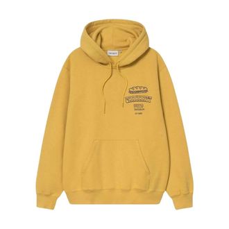 Carhartt Work in Progress Graphic Print Pullover Hoodie - - Sweatshirts & Hoodies - Herren - Gelb - M