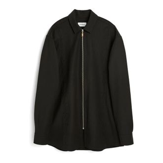 Soulland Derry Overshirt mit Rei&szlig;verschluss vorne - - Jackets - Herren - Schwarzk - S/M