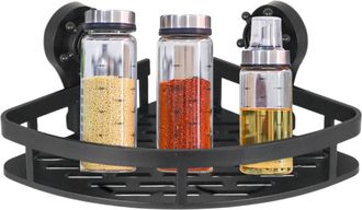 Generic Duschregal mit Saugnapf, Eck-Saugnapf, 27,9 x 4,97 cm | Badezimmer-Aufbewahrungsregal mit starker Saugkraft, stabile Badezimmerregale