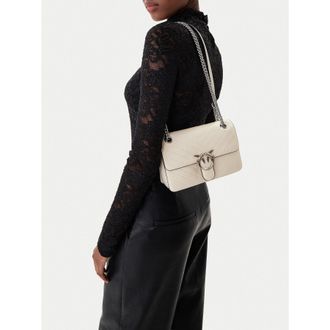 Pinko Handtasche PINKO Love One Light Mini Al 25-26 PLTT 106173 A2JC &Eacute;cru