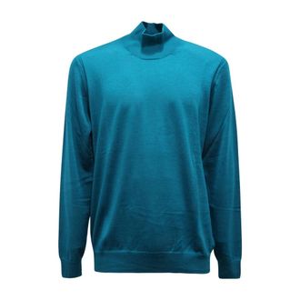 Paolo Pecora Lupetto Wollpullover - - Knitwear - Herren - Blau - XL
