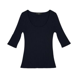 Max Mara Guglia Rundhals-Strick - - Knitwear - Damen - Blau - M