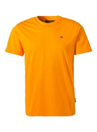 Napapijri Herren T-Shirt orange Baumwolle