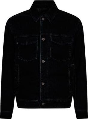 Emporio Armani Blouson jean effet velours en coton