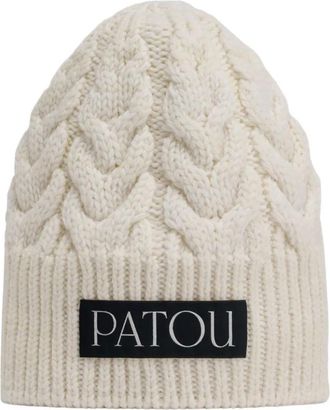 Patou Caps & M&uuml;tzen - Cable Knit Merino Wool Hat - Gr. ONE SIZE - in Beige - f&uuml;r Damen