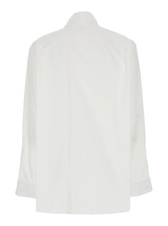 Saint Laurent Lavalli&egrave;re Collar Blouse - White