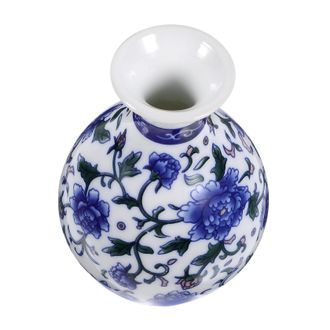 Milisten Mini Keramischer Blumenvasen Ornament im Chinesischen Eleganter Desktop f&uuml;r Kunstblumen f&uuml;r Tischdekoration und Wohnkultur