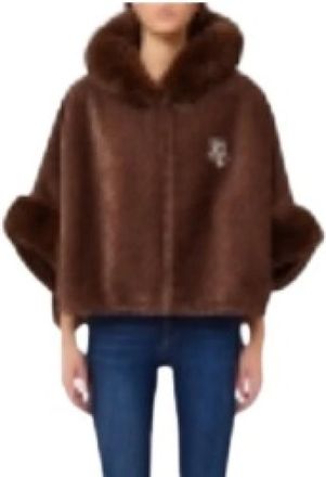 Liu Jo Kurzer Kunstpelz-Umhang - - Jackets - Damen - Braun - ONE SIZE