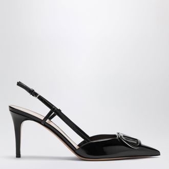 Valentino Slingback-Pumps beige aus Lackleder