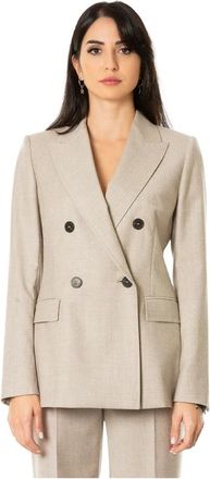 Max Mara Mappa Blazer - Femme - Vestes - Gris - Taille: 42 FR