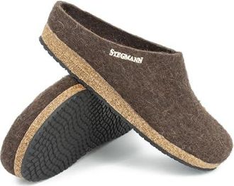 Stegmann Sabots en feutre 108 Naturel Yak, Yak Marron foncé, 38 EU
