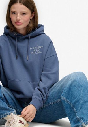 Superdry Kapuzensweatshirt LUXE CASUAL RELAXED HOOD Baumwolle, oversize