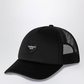 Carhartt Work in Progress Heart Patch Trucker Cap Schwarz