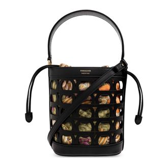 Ferragamo Femme, Sacs, Noir, Taille: ONE Size Gancini XS Bag
