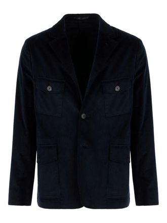 Paul Smith blazer en velours côtelé - Bleu