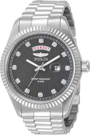 Invicta Specialty 51047 Herrenuhr - Quarzwerk - Edelstahl mit grauem Zifferblatt - 43 mm