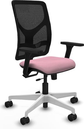 Piqueras y Crespo Palo Schreibtischstuhl mit 3D-Armen, h&ouml;henverstellbare Lendenwirbelst&uuml;tze, ausgestattet mit Syncro/Traslack und Schneideschaum, mit Rollen 65 mm, Nylo