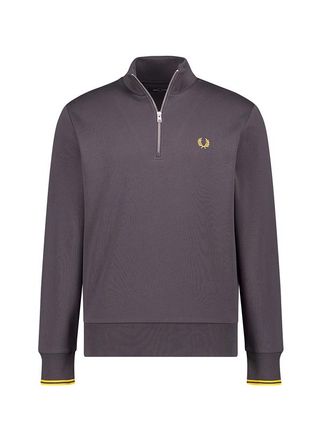 Fred Perry Herren Troyer grau unifarben