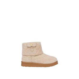 Love Moschino Femme, Chaussures, Beige, Taille: 40 EU Bottines matelass&eacute;es en tissu doux