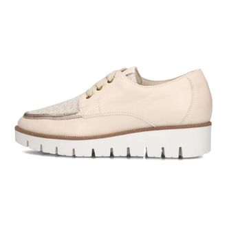 DL Sport Beige Leder Slip-Ons f&uuml;r Damen - - Shoes - Damen - Beige - 39 EU