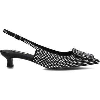 Bibi Lou Silberne Slingbacks mit Kitten-Absatz - - Shoes - Damen - Grau - 36 EU
